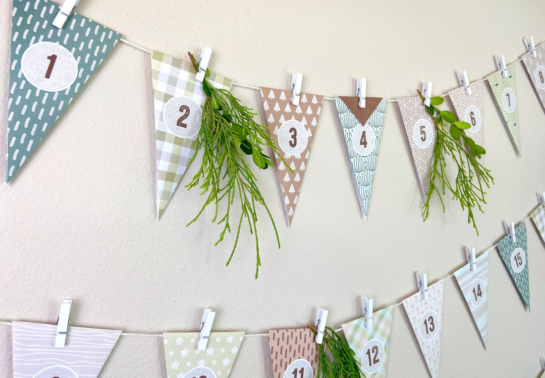 Christmas Advent Calendar With Scriptures for Kids Printable Nativity ...