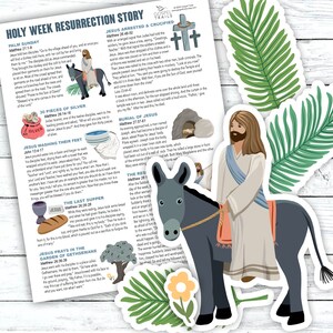 Holy Week Easter Story Printable Holy Week Easter Advent Activity ...