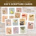 Kids Scripture Cards Christ Activity Bible Reading Plan Bible Lesson ...