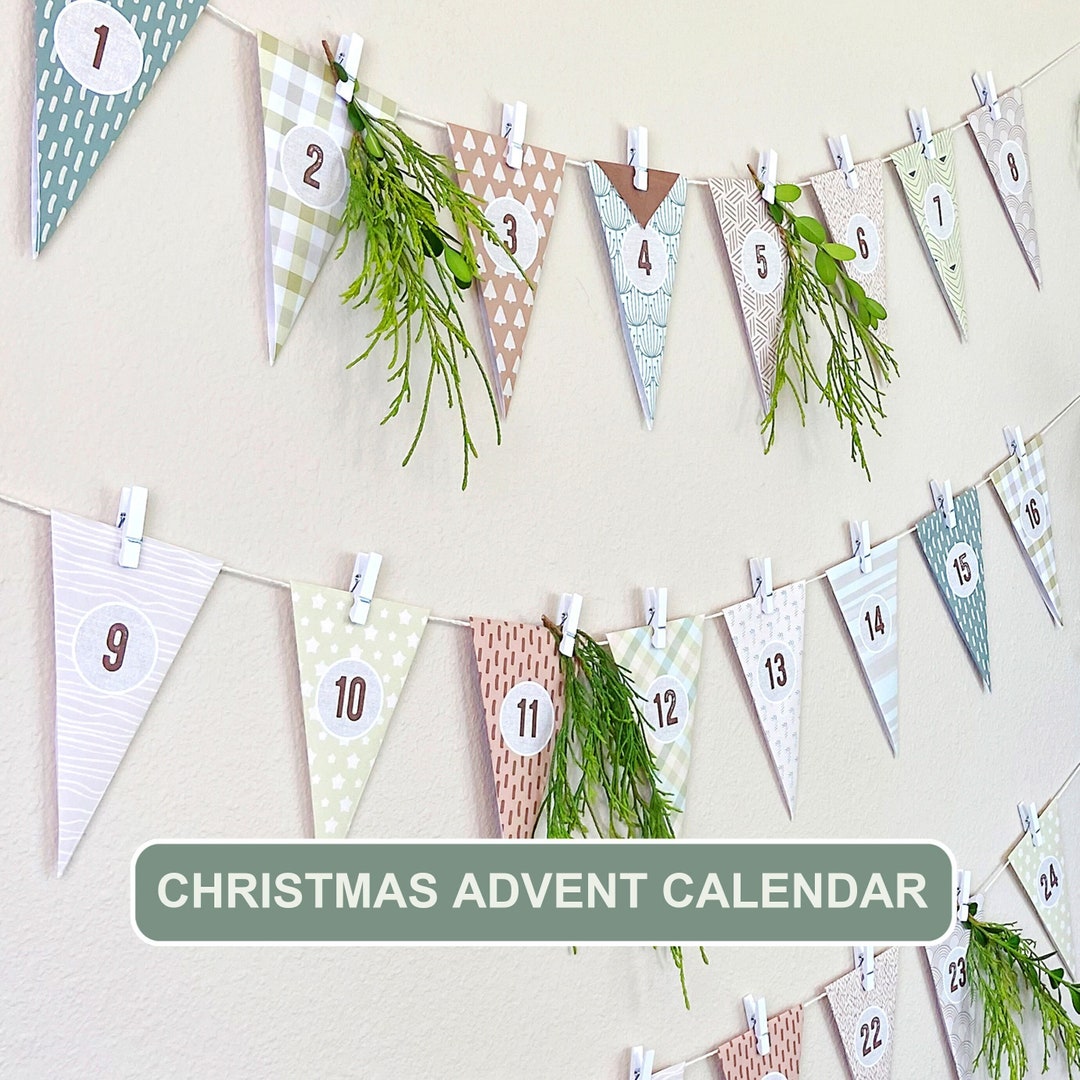 Christmas Advent Calendar With Scriptures for Kids Printable Nativity ...