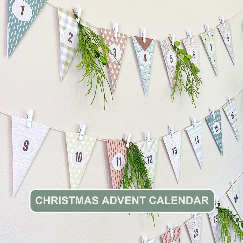 Christmas Advent Calendar With Scriptures for Kids Printable Nativity ...