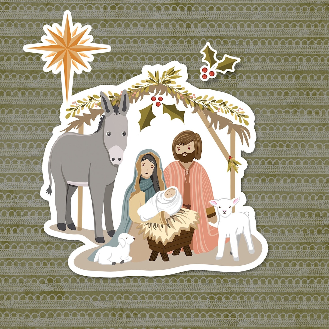 Jesus Birth Nativity Bible Lesson for Kids Christmas Activity Advent ...