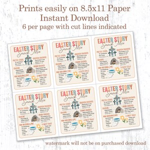 Easter Story Snack Mix for Holy Week Kids Resurrection Easter Story ...