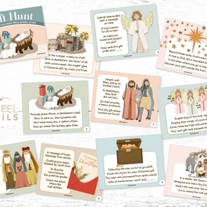 Christian Christmas Gift Hunt Indoor Scavenger Hunt Christmas Riddles ...
