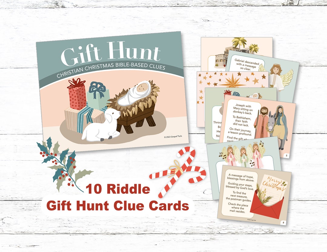 Scavenger Christmas Gift Hunt Indoor Scavenger Hunt Christmas Riddles ...