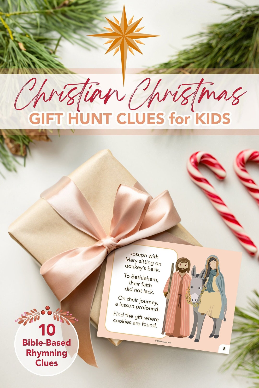 Christian Christmas Gift Hunt Indoor Scavenger Hunt Christmas Riddles ...