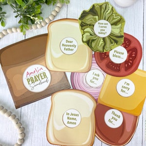 Christian Kids Prayer Sandwich Bible Lesson Activity for Homeschool ...