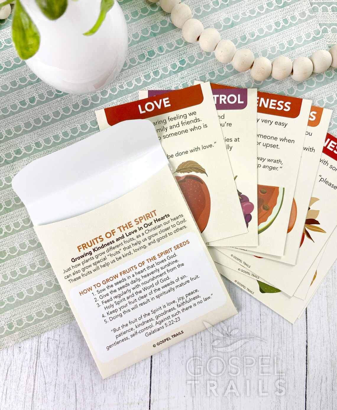 Fruits of the Spirit Seed Packet Bible Lesson for Kids Craft Bible ...