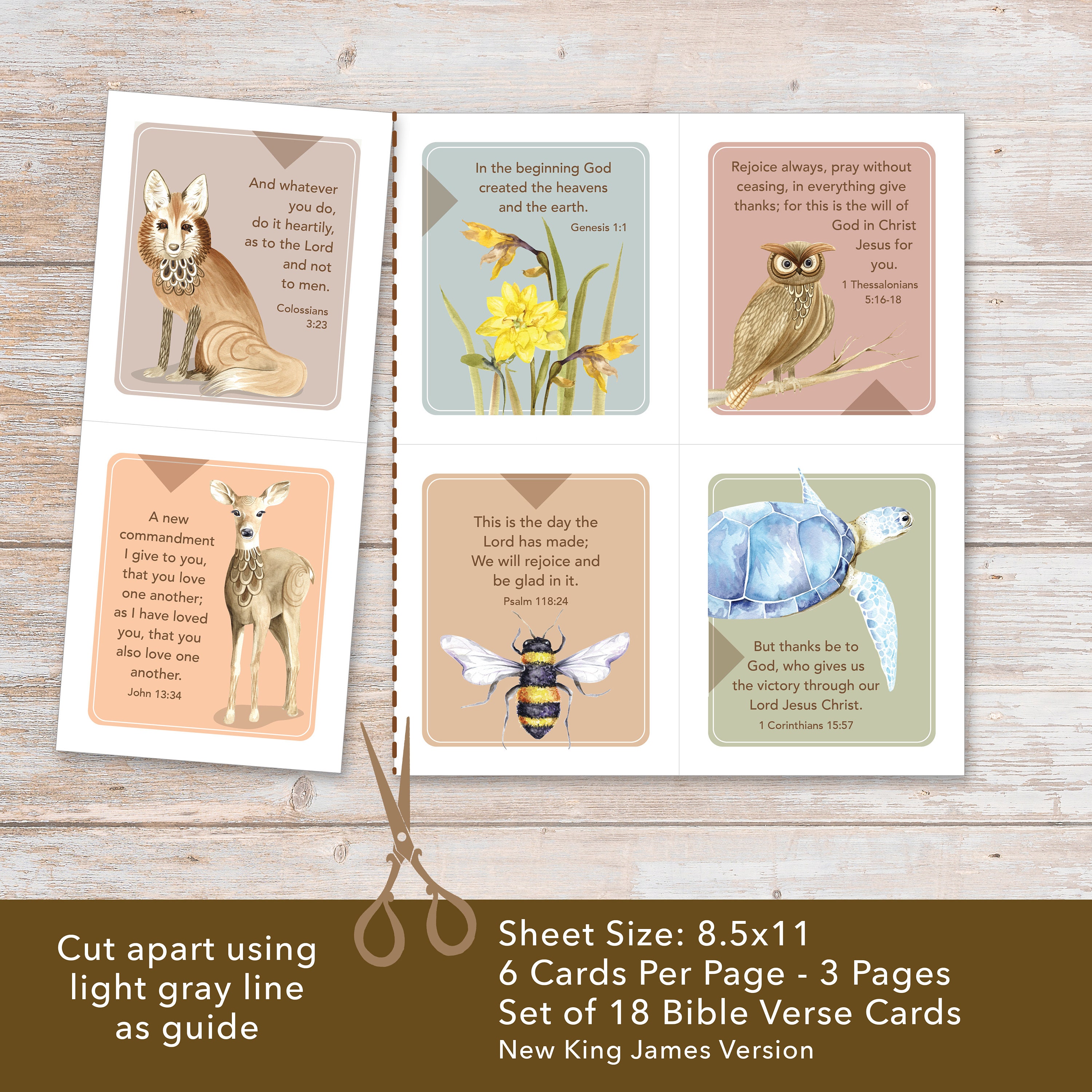 Kids Scripture Cards Christ Activity Bible Reading Plan Bible Lesson ...
