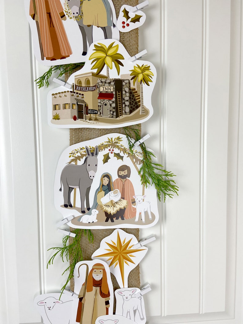 Jesus Birth Nativity Bible Lesson for Kids Christmas Activity Advent ...