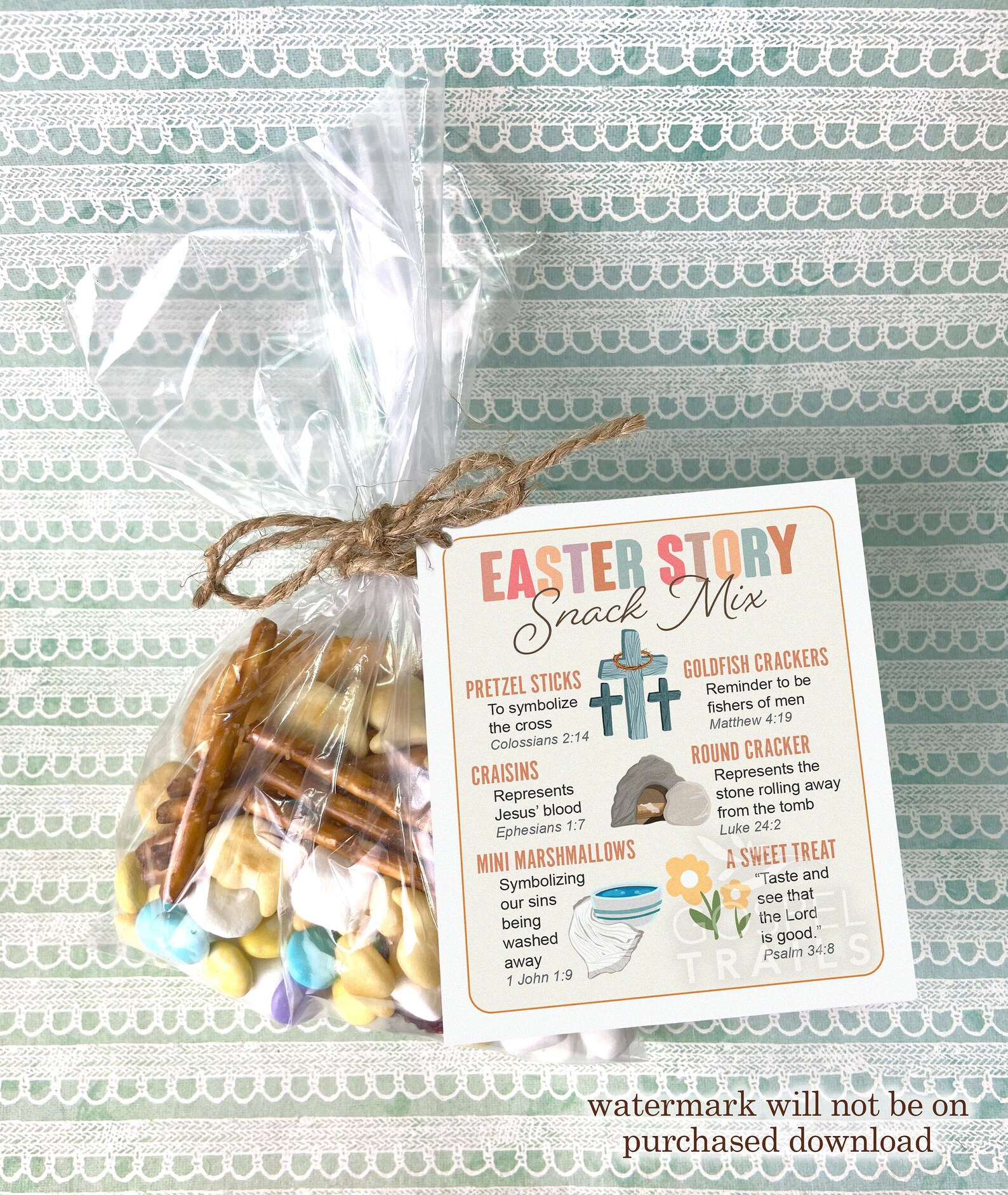 Easter Treat Topper for Holy Week Kids Resurrection Easter Story Holy ...