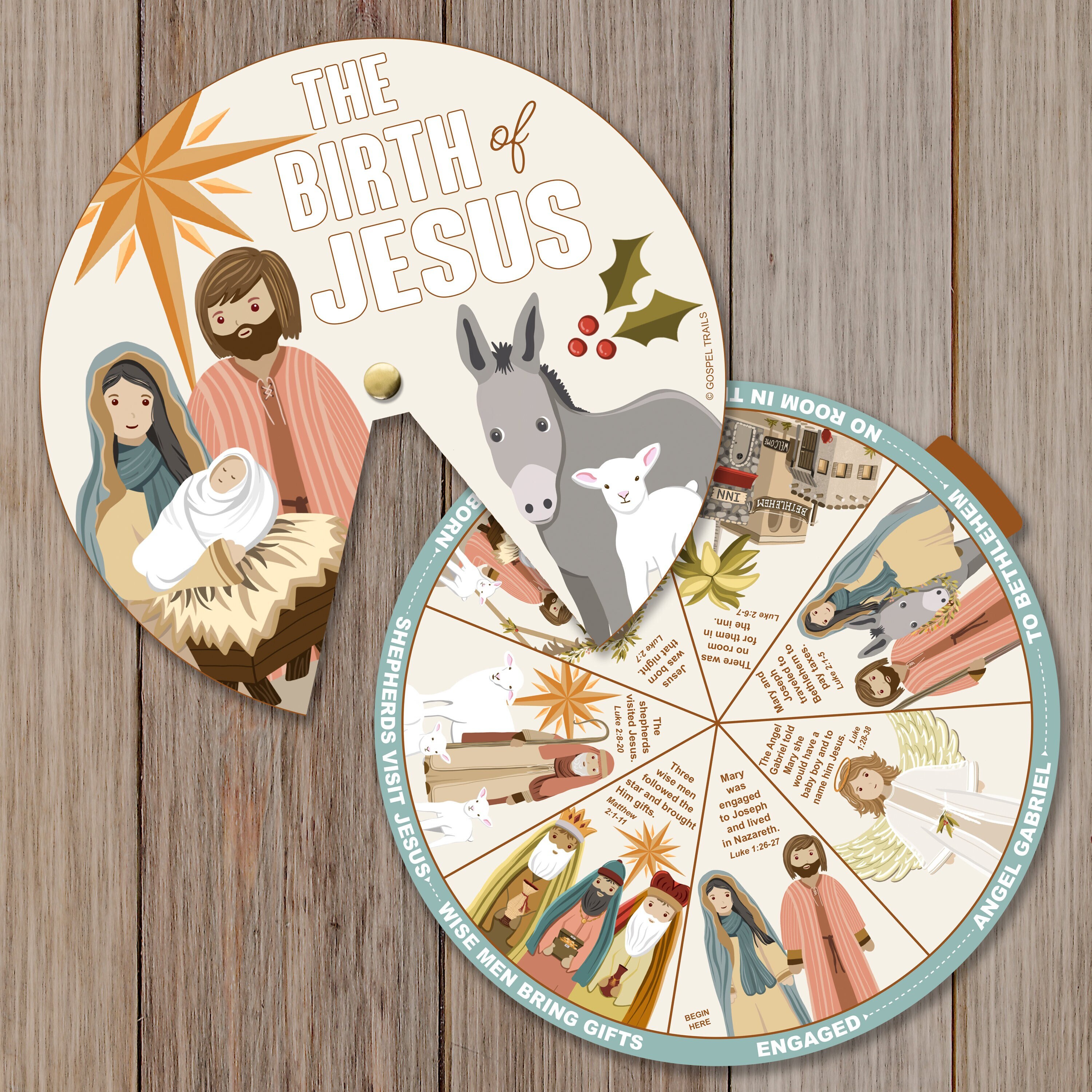 Birth of Jesus Game for Kids Christian Christmas Activity Advent ...