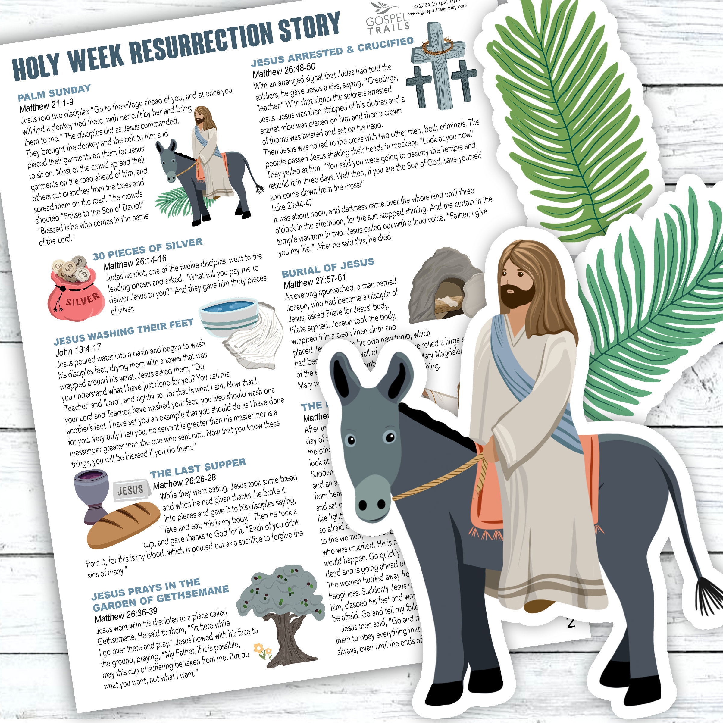 Holy Week Resurrection Easter Story for Toddlers Easter Story ...