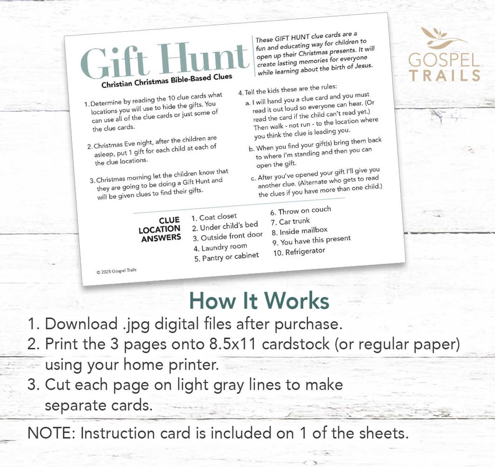 Scavenger Christmas Gift Hunt Indoor Scavenger Hunt Christmas Riddles ...