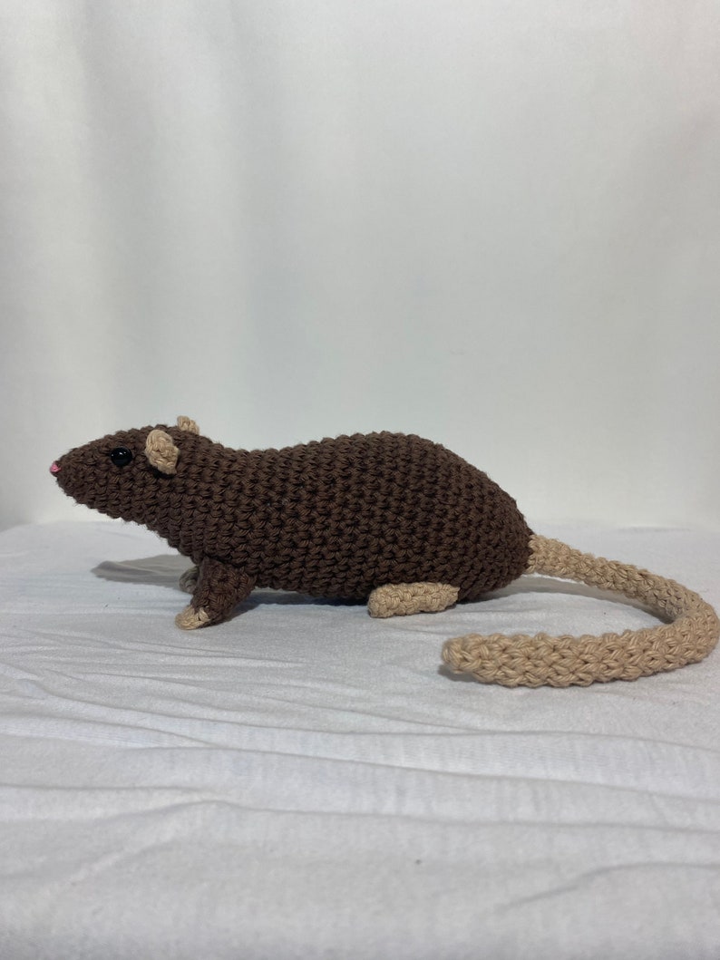 Fancy Crochet Rat - Etsy