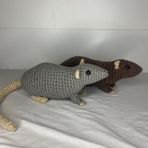 Fancy Crochet Rat - Etsy