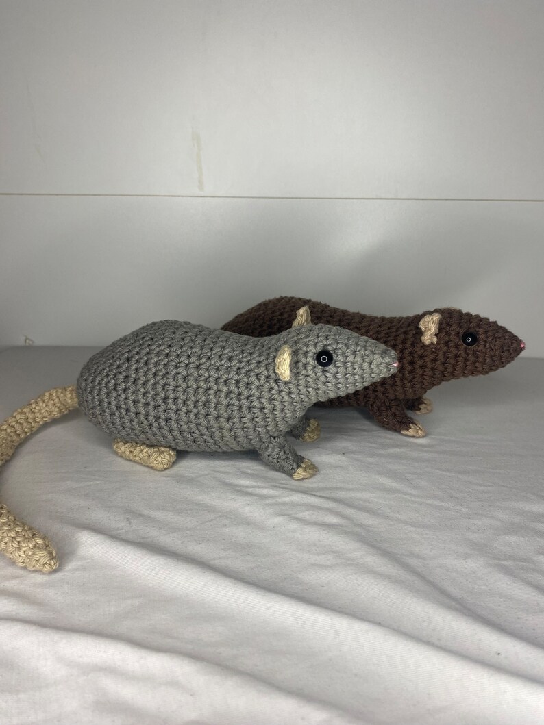Fancy Crochet Rat - Etsy