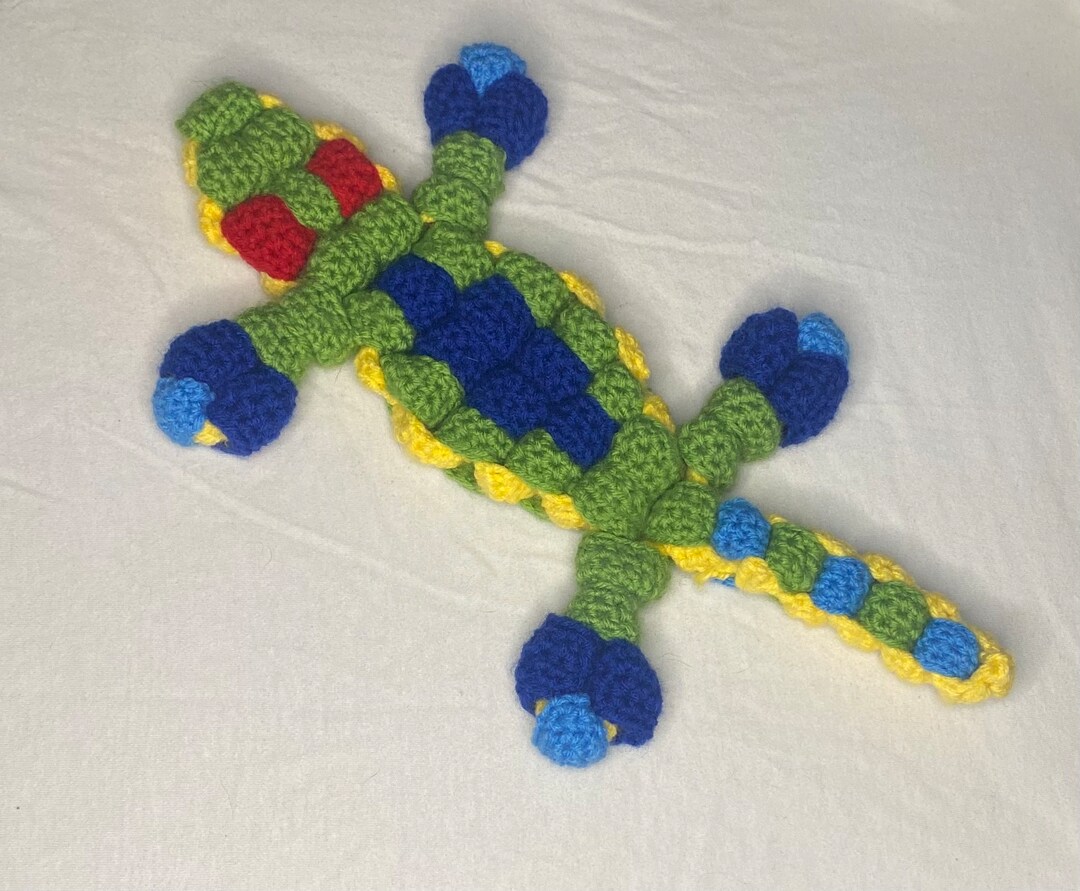 Crochet 90s Beaded Lizard - Etsy