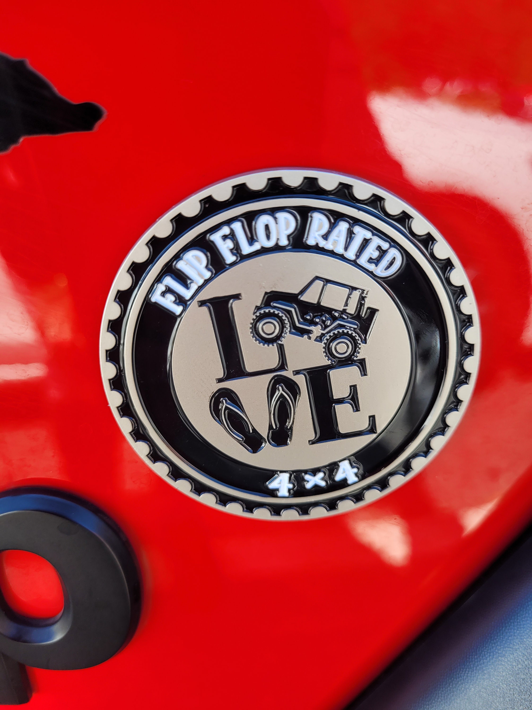 Flip Flop Rated 4X4 Badge Emblem - Etsy