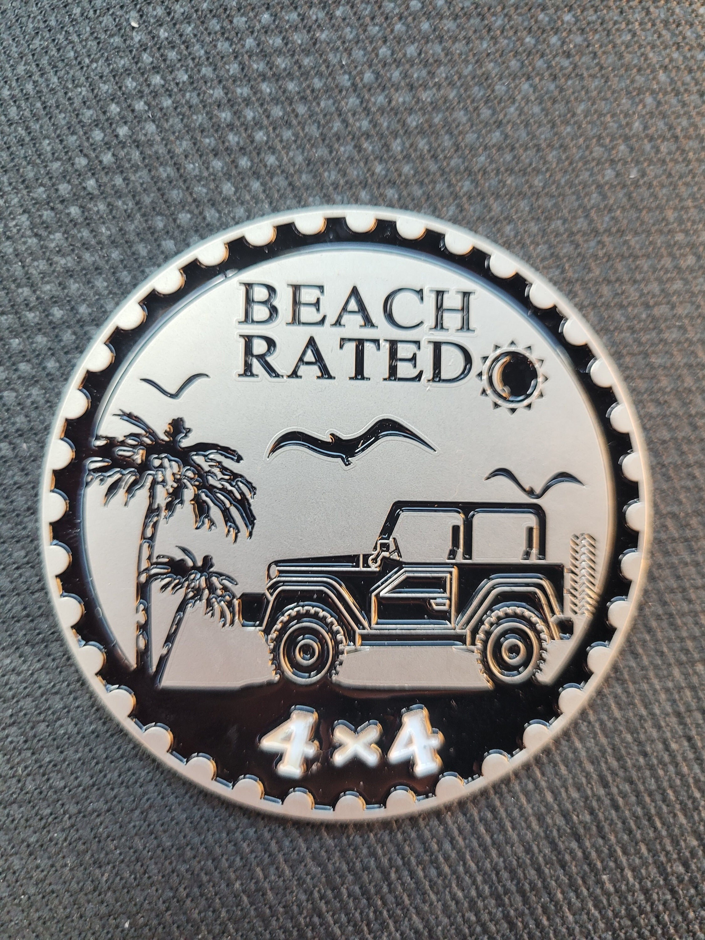 Beach Rated 4X4 Badge Emblem - Etsy