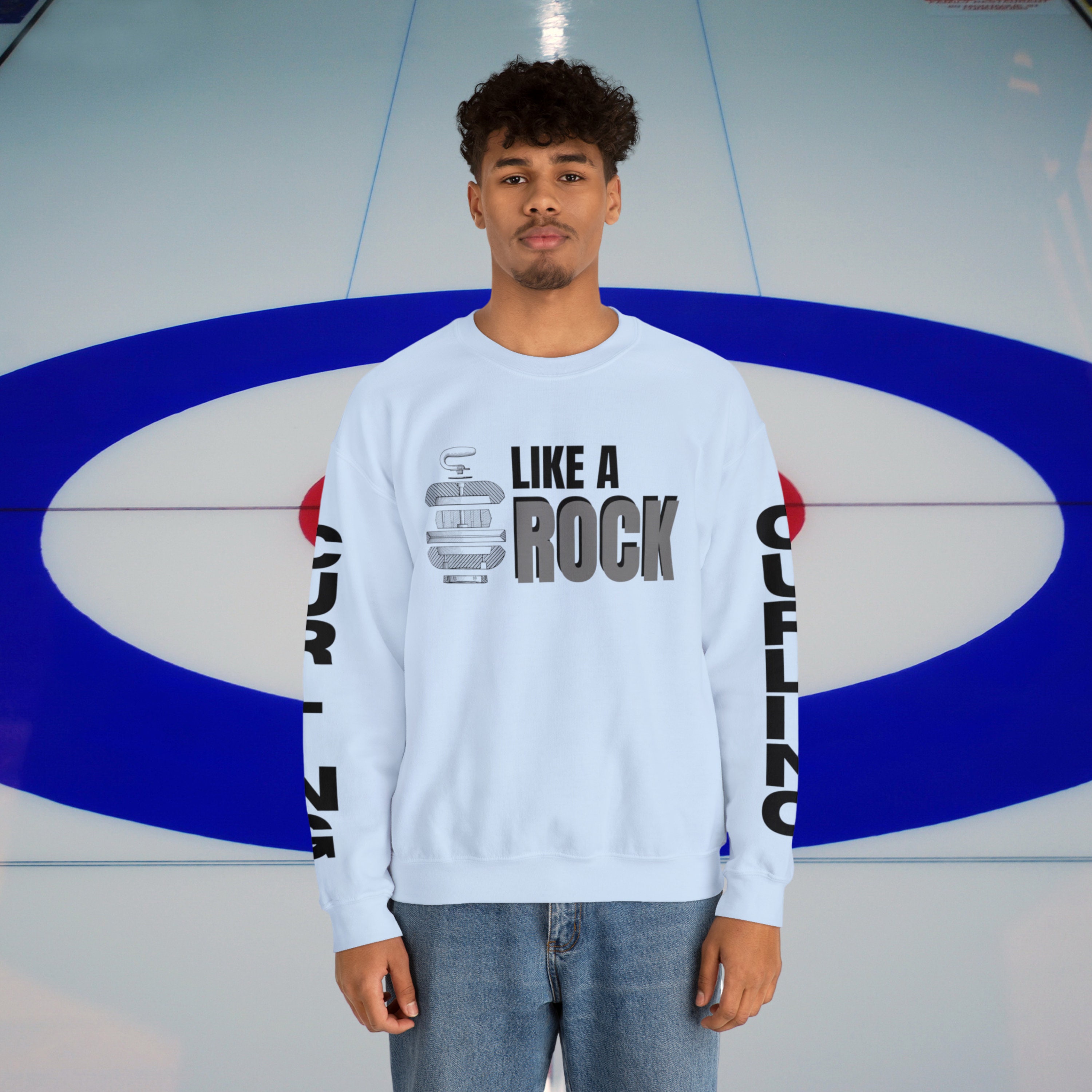 Curling Sweater, Curling Rock Diagram, Curling Sport Gift, Curling Fan ...