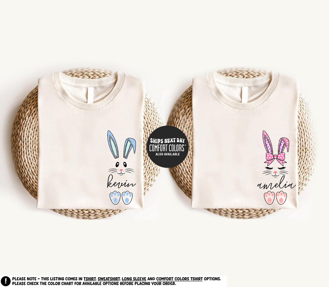 Custom Easter Family Shirts Easter Bunny Family Matching Sweatshirts ...