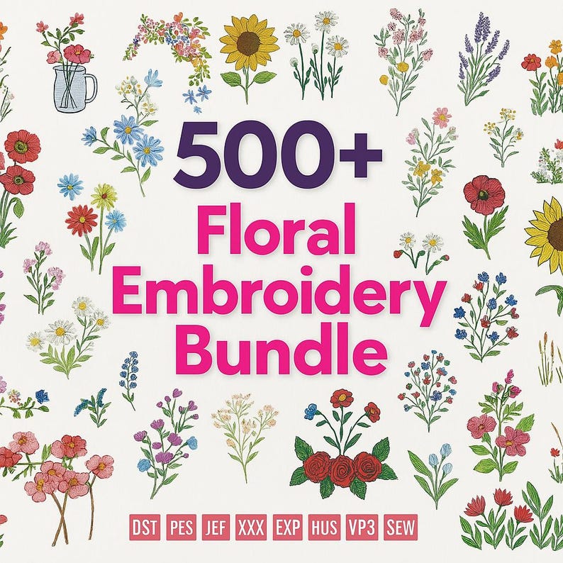 8000+ Ready MEGA Embroidery Files Package, Embroidery Design Bundle ...