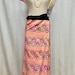 Pink Burmese Luntaya Acheik Longyi Ethnic Wrap Tube Skirt Silk Textile ...