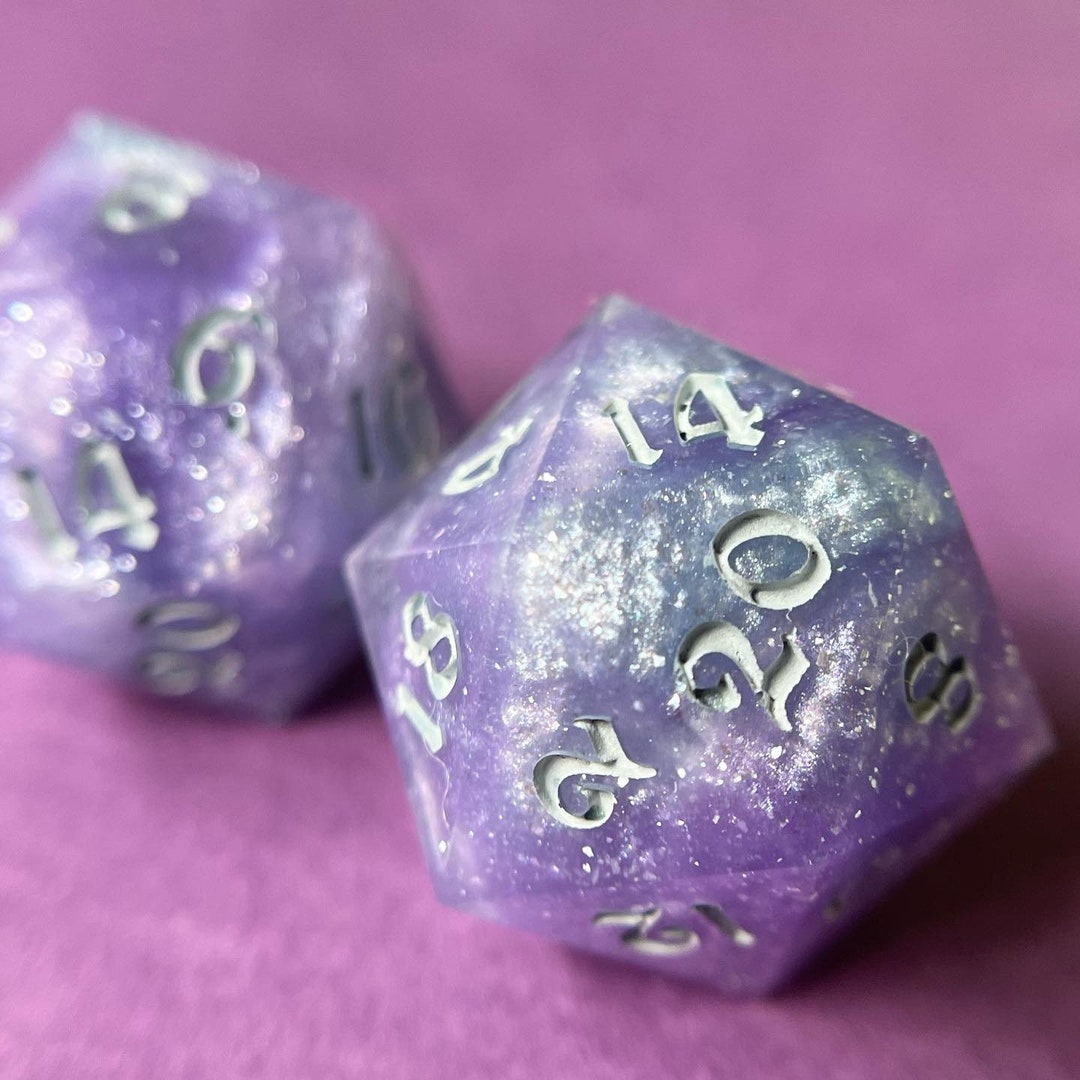 Pastel Nebula - Advantage D20 Pair - Resin Polyhedral Dice - TTRPG Dice ...