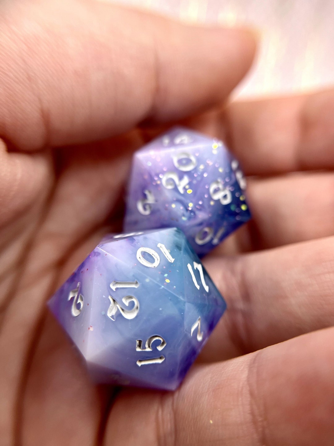 Magical Girl - Advantage D20 Pair - Resin Polyhedral Dice - TTRPG Dice ...