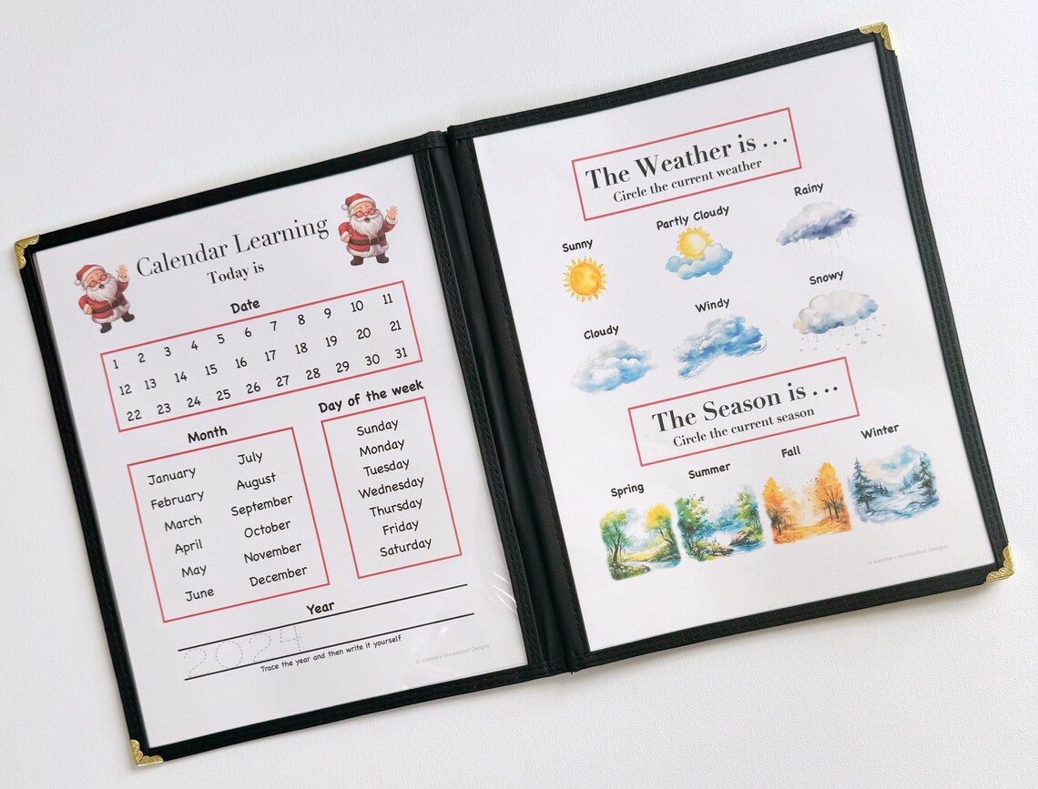 Christmas Morning Menu | Preschool Activity Book (printable) - Etsy