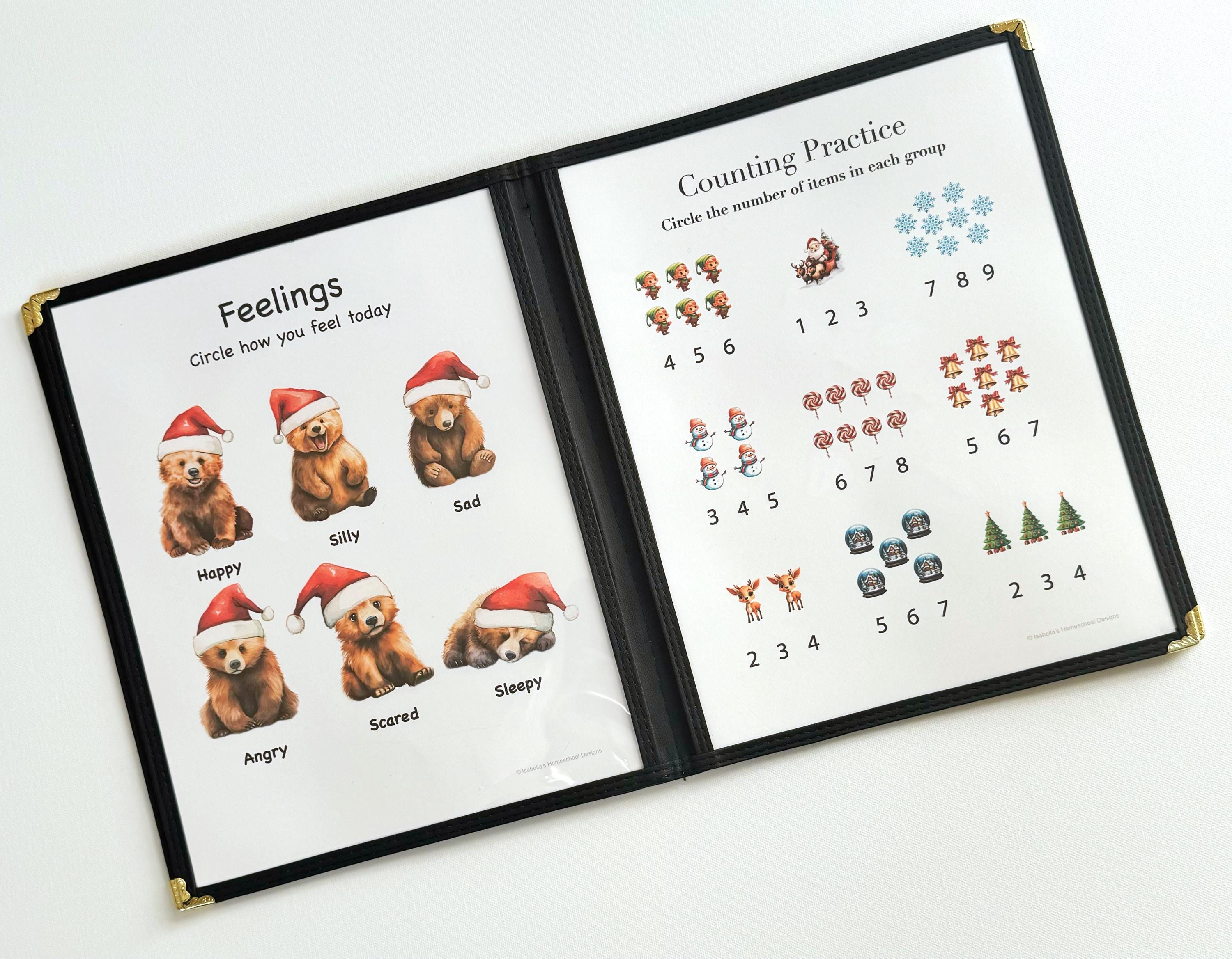 Christmas Morning Menu | Preschool Activity Book (printable) - Etsy