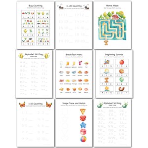 Personalized Morning Menu Printable Vol 2 for Preschool and ...