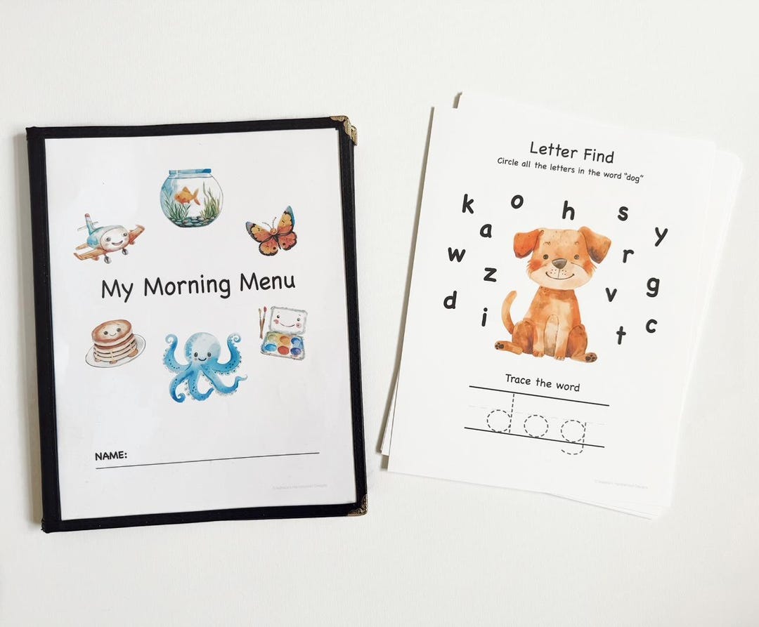 Personalized Morning Menu for Toddlers | Custom Name & Age + 21 ...