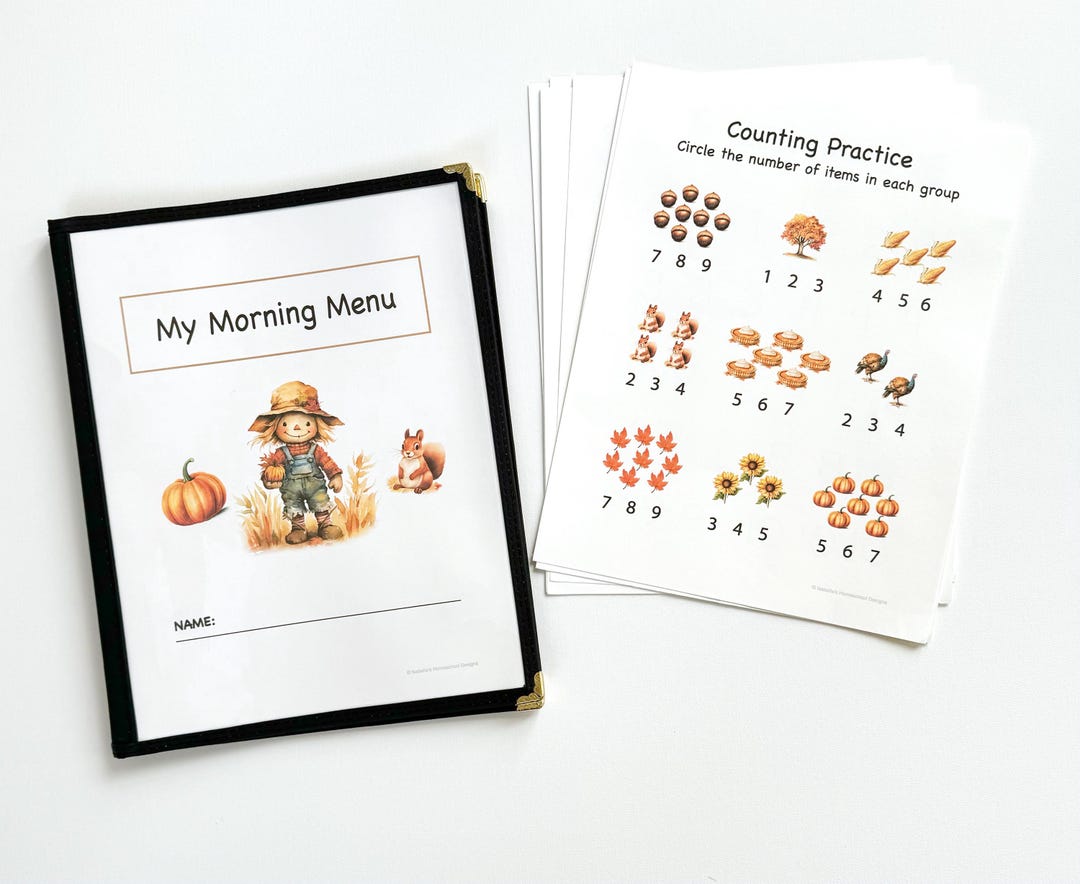 Thanksgiving Morning Menu | 18 Educational Activities | Tracing ...