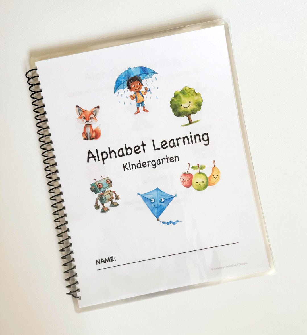 Kindergarten Alphabet Learning Book – Letter Tracing, Letter Sounds ...