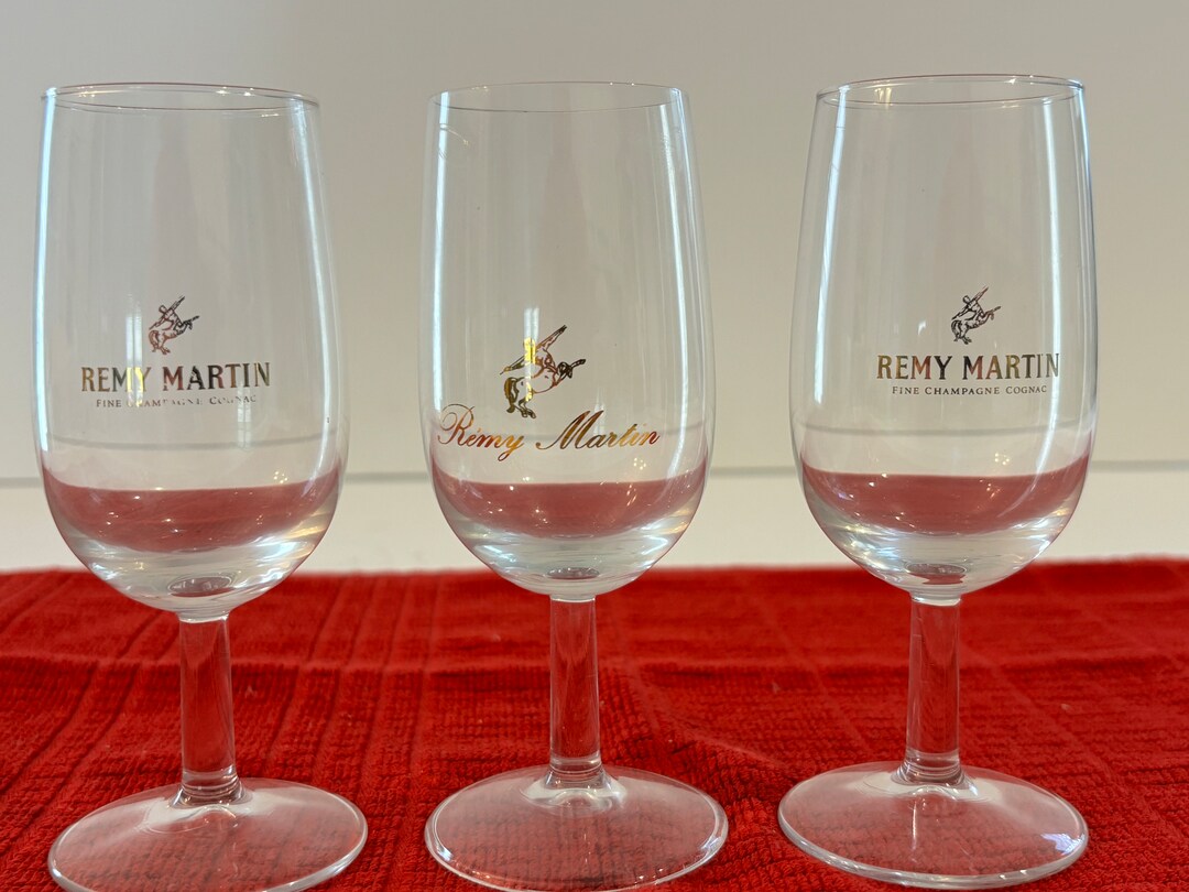 Remy Martin Cognac Glasses, Set of 3 - Etsy