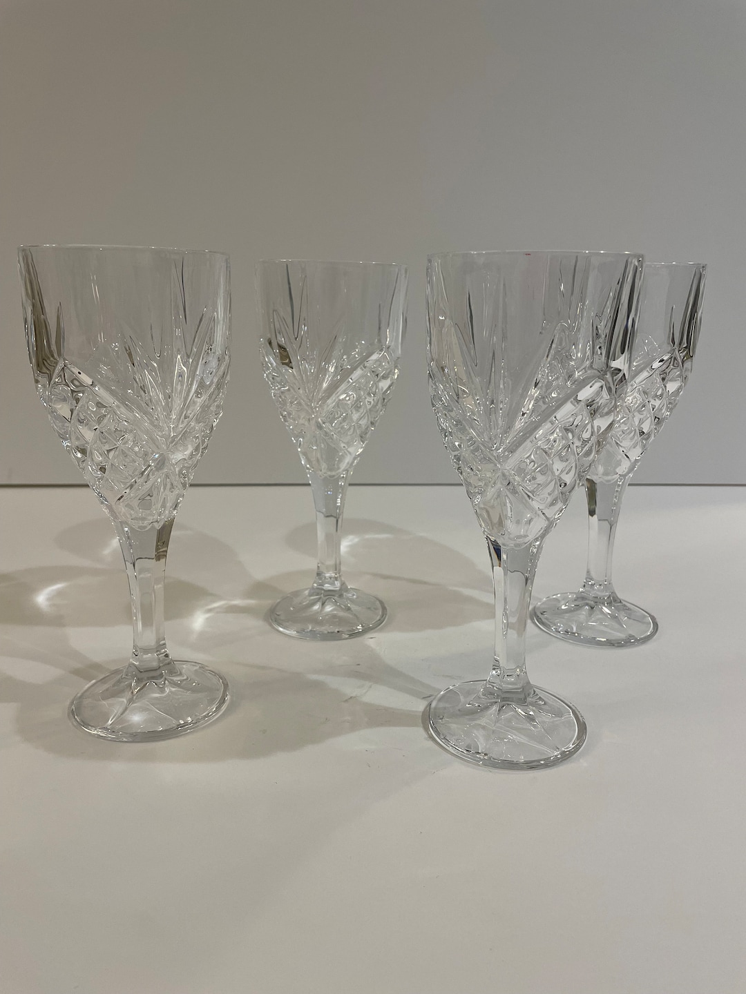 Irish Crystal, Godinger Dublin, Water Goblets, 9 Oz - Etsy