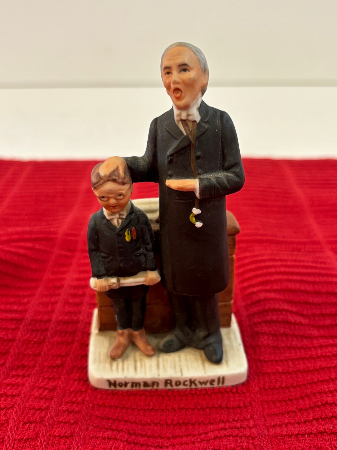 Norman Rockwell's schoolmaster Vintage Ceramic Figurine, Produced From ...