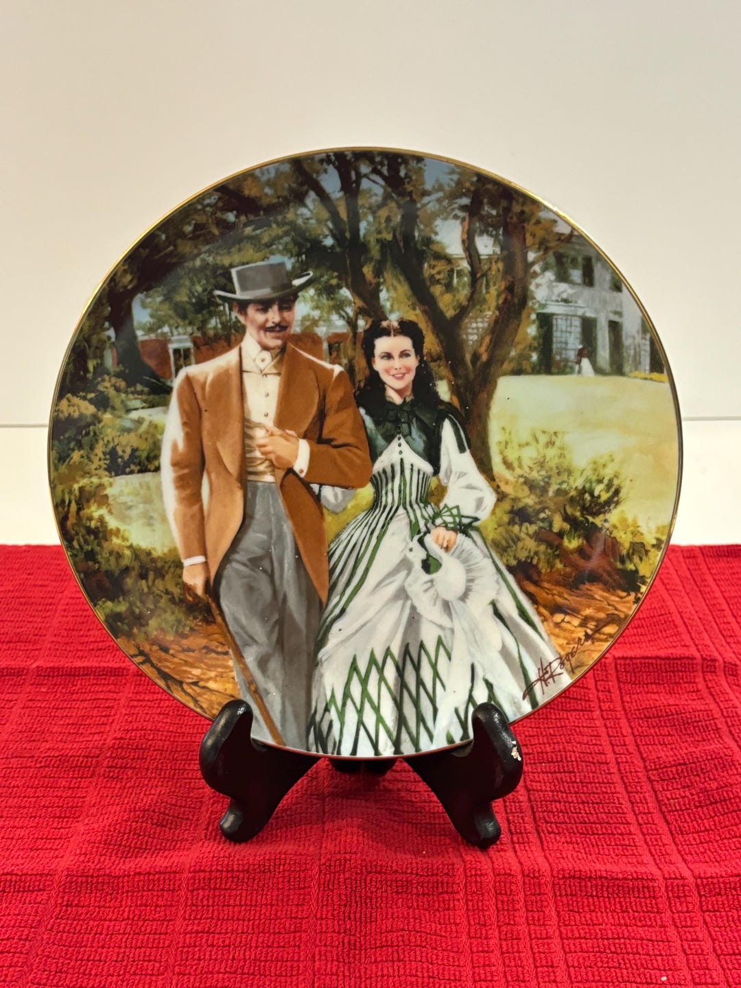 Gone With the Wind Plate "home to Tara" 1989 for the Golden Anniversary ...