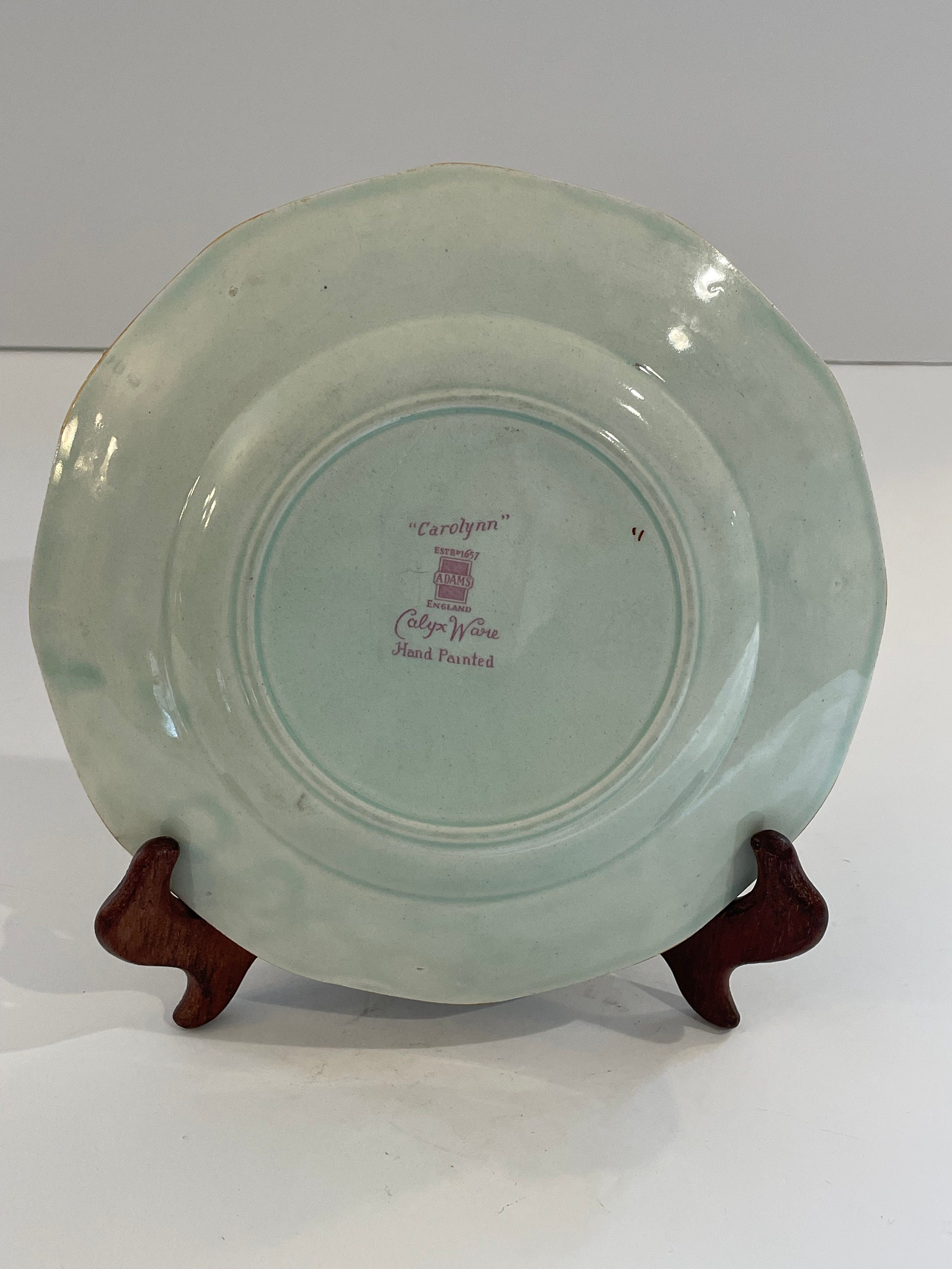 Calyx Ware, carolynn Plates, Made in England, Hand Painted, Vintage - Etsy