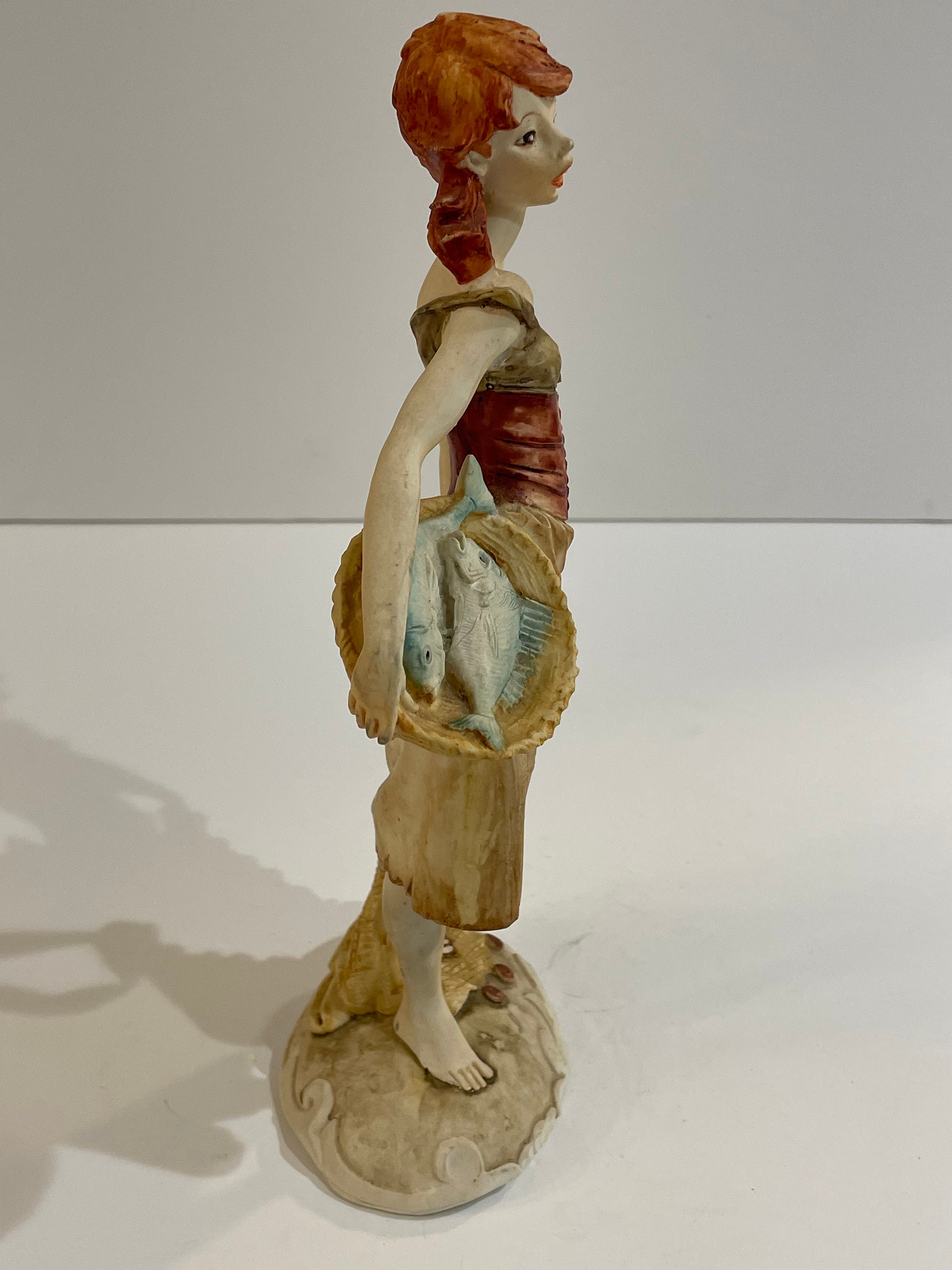 Resin Ceramic Capodimonte-like 12 Inch Figurine Young Girl - Etsy