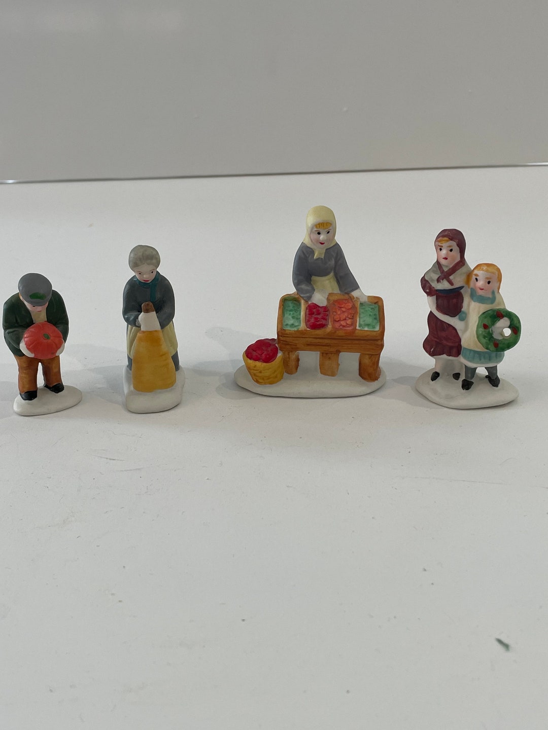 Lemax Figurines, Set of 4, Village Figures - Etsy