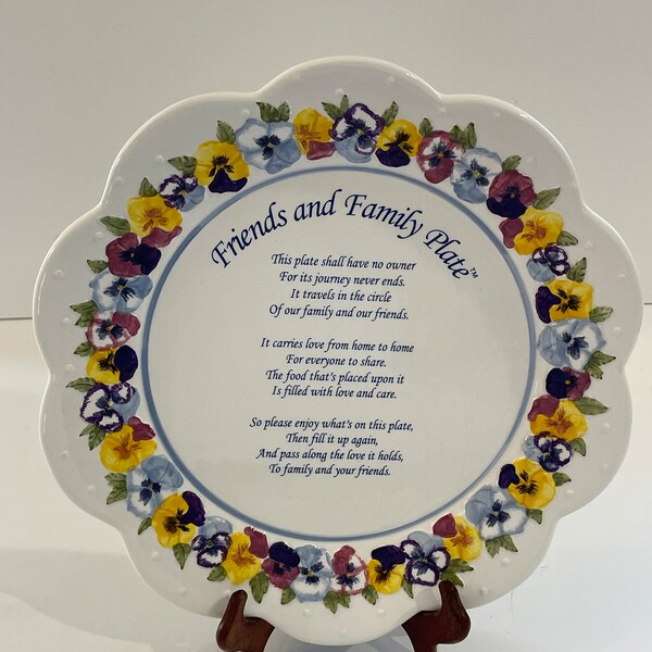 Family Friends Plate - Etsy