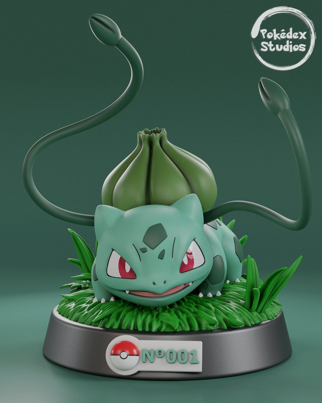 Bulbasaur Pokemon Figure /pokemonfanart Statue / Gift for - Etsy