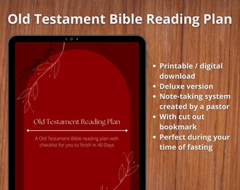 40 Days New Testament Bible Reading Plan With Pastor-crafted Note ...