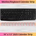 2025 Monitor|computer|keyboard Calendar Strip to Help Keep Track of ...