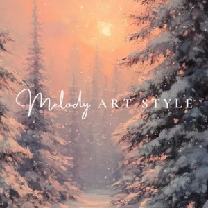 Snowy Winter Wonderland Forest Wall Art | Winter Landscape Printable of ...