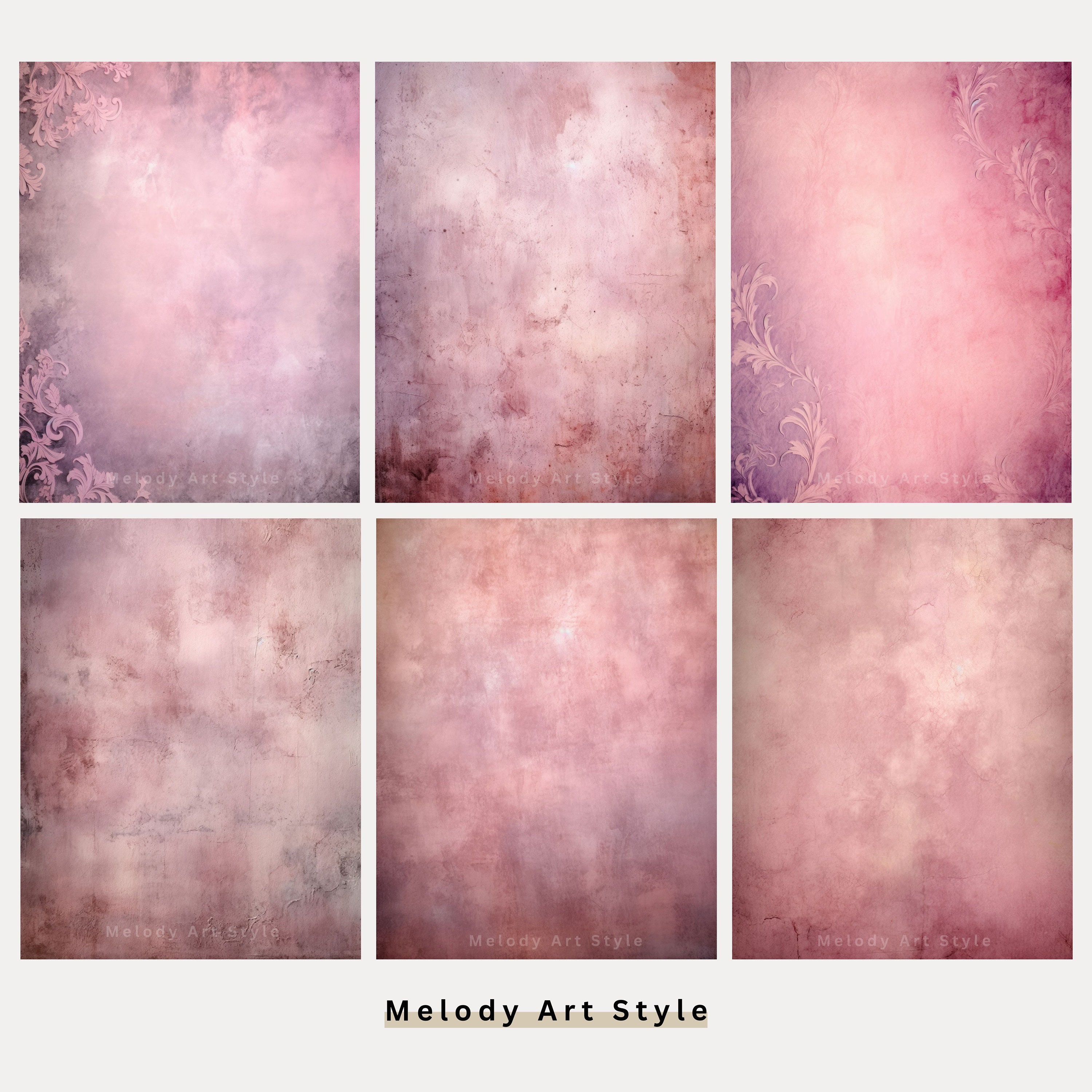 Pink Vintage Paper Texture Printable Art, Antique Background, Digital ...