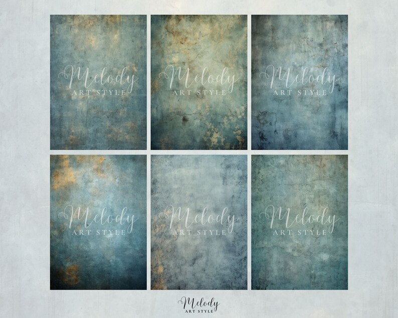 Blue Vintage Paper Texture, Antique Background, Digital Papers ...